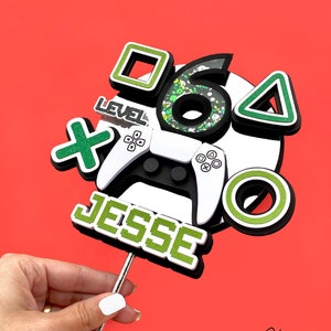 PS5 Cake Topper, Gamer Birthday Party, Gaming Cake Topper Birthday ...
