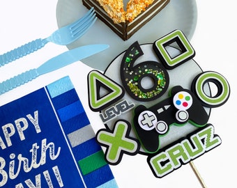 Gaming Cake Topper - Etsy