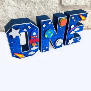 Outer Space 3D Letters, Space Birthday Party, Astronaut Birthday Decor ...