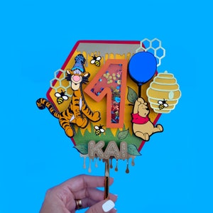 Winnie the Pooh Cake Topper, Winnie the Pooh Birthday Decorations, Pooh ...