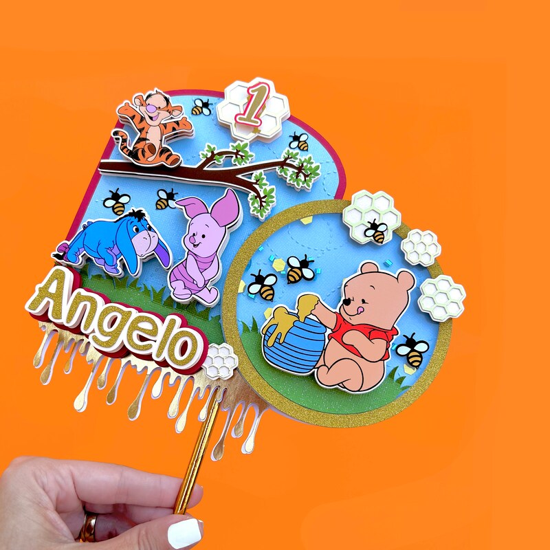Classic Pooh Cake Topper - Etsy