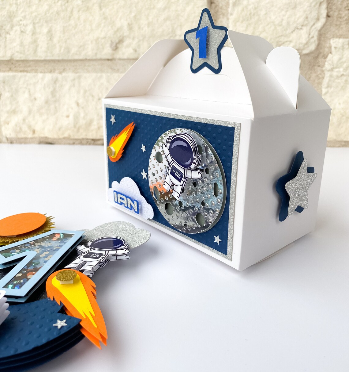 Space Gable Boxes, Space Theme Favor Boxes, Space Party Favors, Space ...