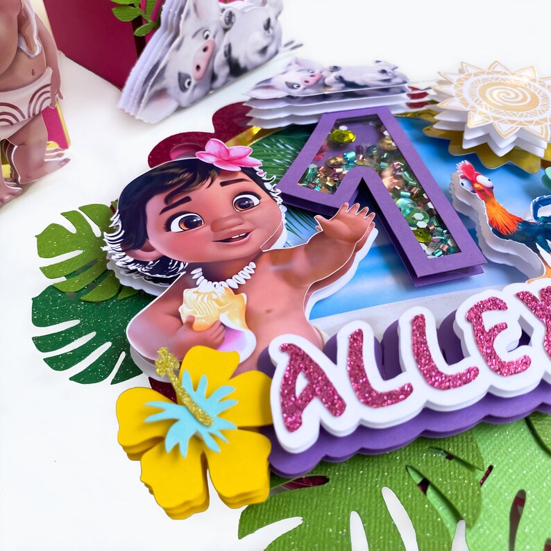 Moana Cake Topper Baby Moana Birthday Moana Birthday - Etsy