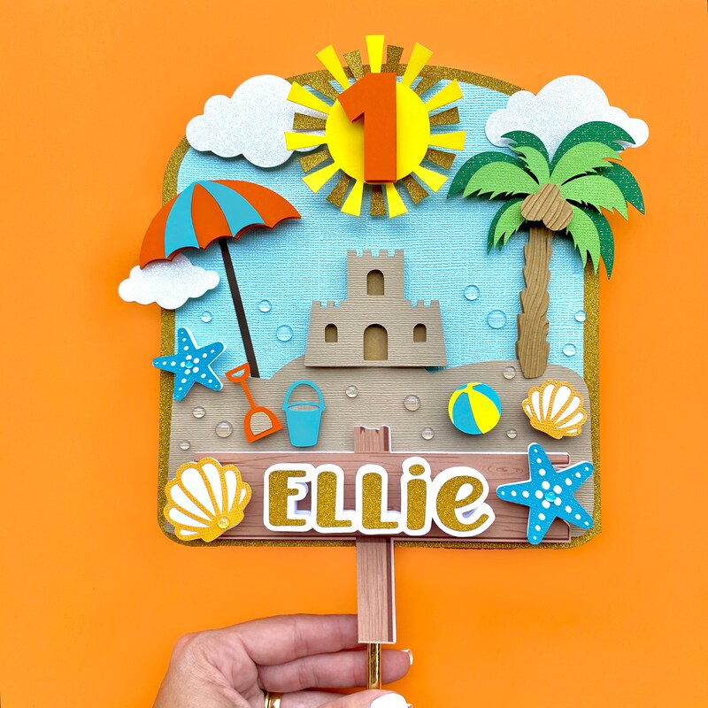 Beach Cake Topper - Etsy