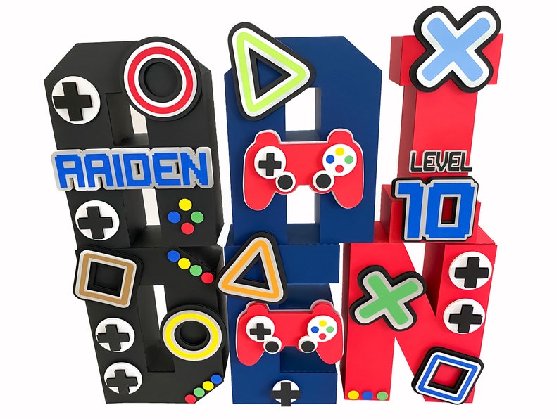 PS5 3D Letters Gamer Party Decorations Gamer Room Decor - Etsy UK