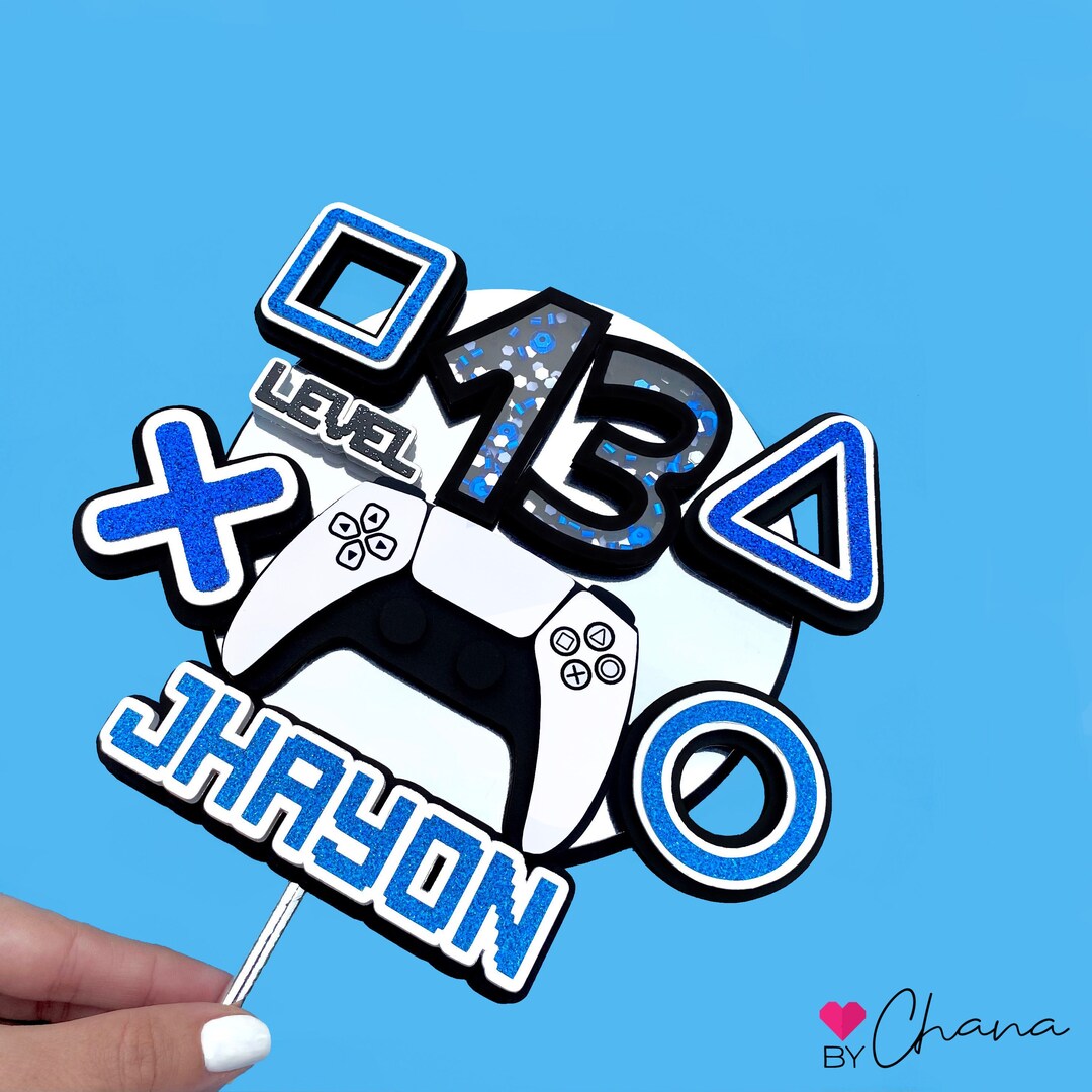 PS5 Cake Topper Gamer Birthday Party Gaming Cake Topper - Etsy