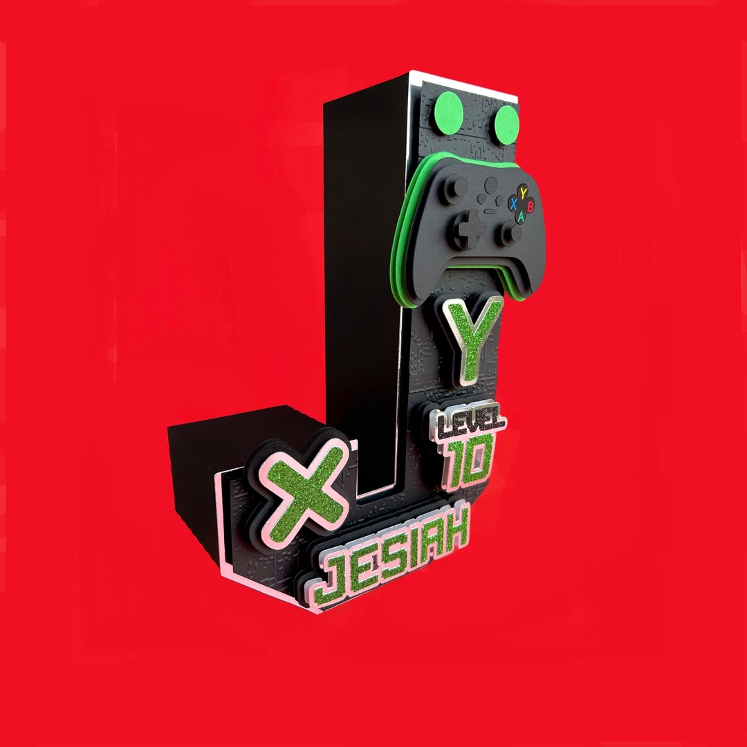 Xbox 3D Letter, Gamer Birthday Party, Gamer Party Decorations, Gamer ...
