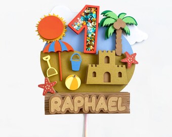 Beach Cake Topper - Etsy