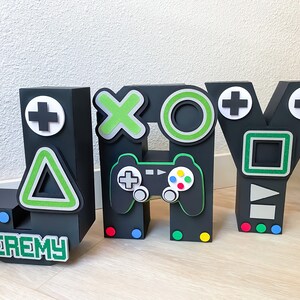 PS5 3D Letters Gamer Party Decorations Gamer Room Decor - Etsy