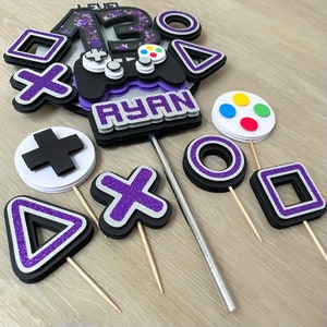 Gamer Cake Topper Gamer Birthday Party Gaming Cake Topper - Etsy