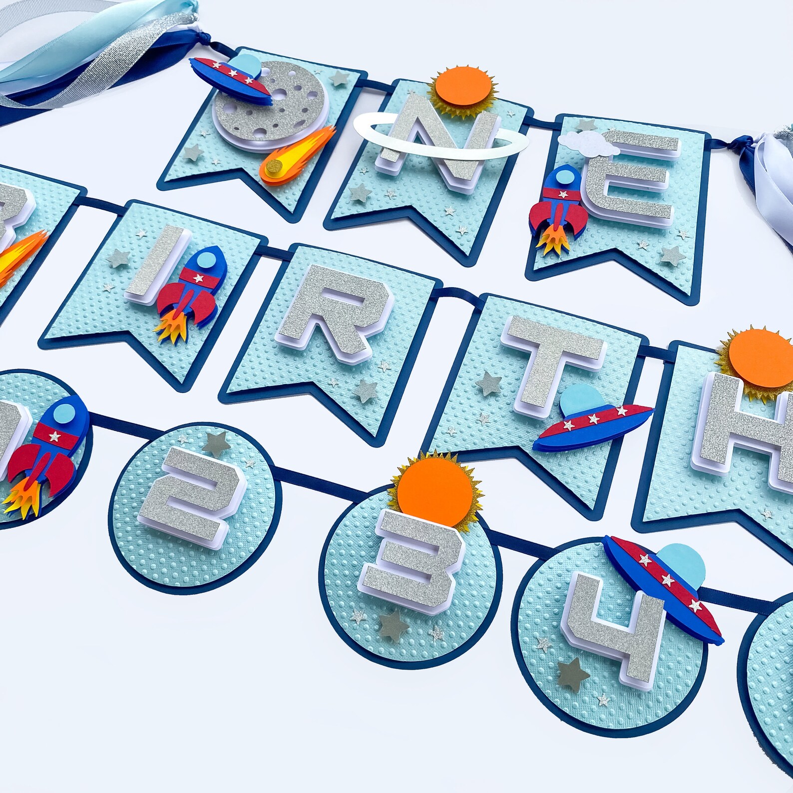 Space Banner Space Birthday Party Astronaut Birthday Decor - Etsy
