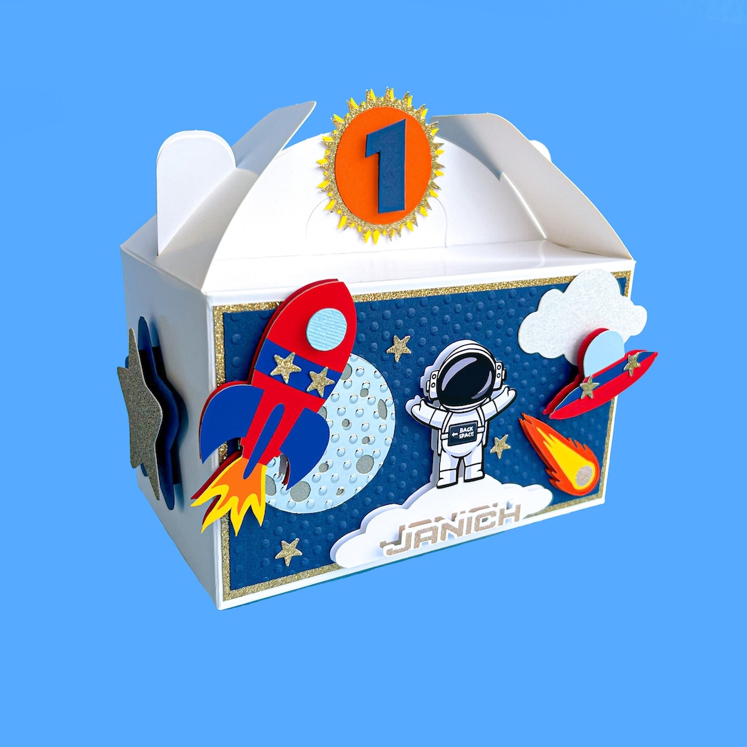 Space Gable Boxes, Space Theme Favor Boxes, Space Party Favors, Space ...