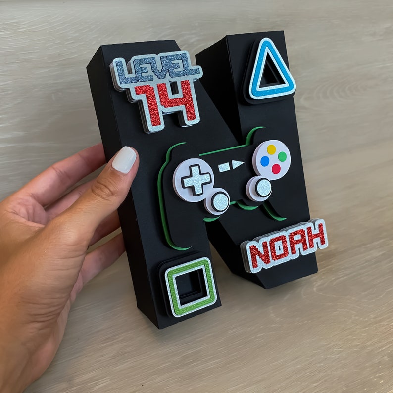 PS5 3D Letters Gamer Party Decorations Gamer Room Decor - Etsy