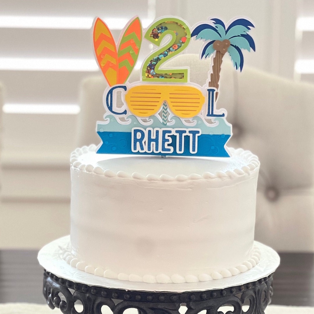 Two Cool Cake Topper, Two Cool Birthday Decor, Birthday Party ...