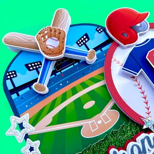 Baseball Cake Topper, Personalized Baseball Cake Topper, Baseball ...