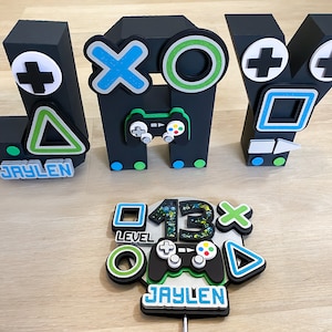 PS5 3D Letters, Gamer Party Decorations, Gamer Room Decor, Gaming Decor ...