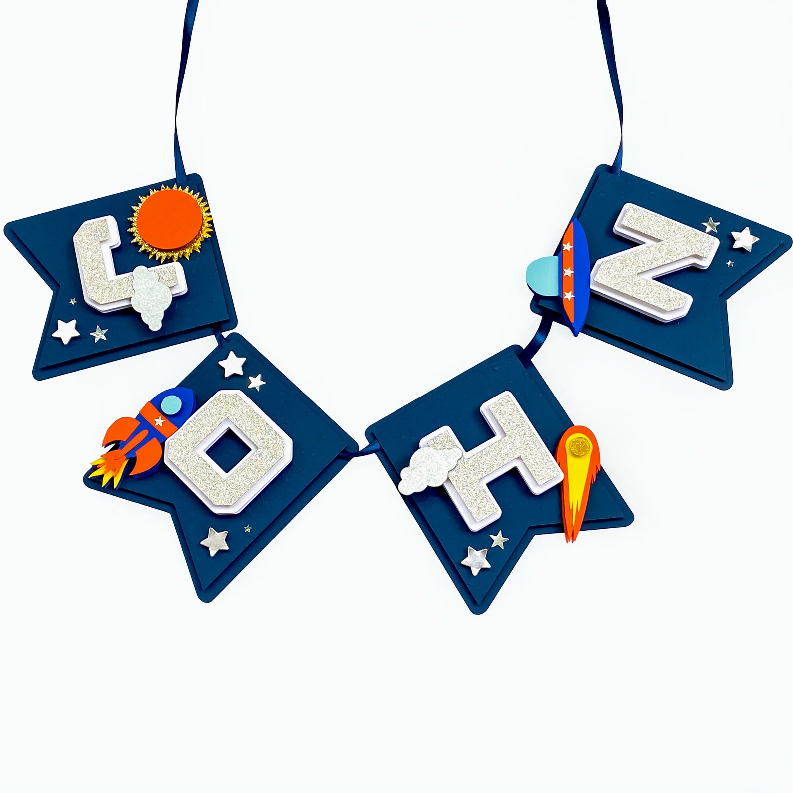 Space Banner, Space Birthday Party, Astronaut Birthday Decor, Galaxy ...