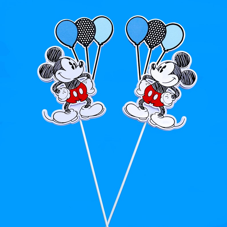 Mickey Cake Topper, Mickey Mouse Cake Topper, Mickey Mouse Birthday ...