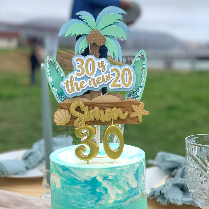 Hawaiian Cake Topper - Etsy