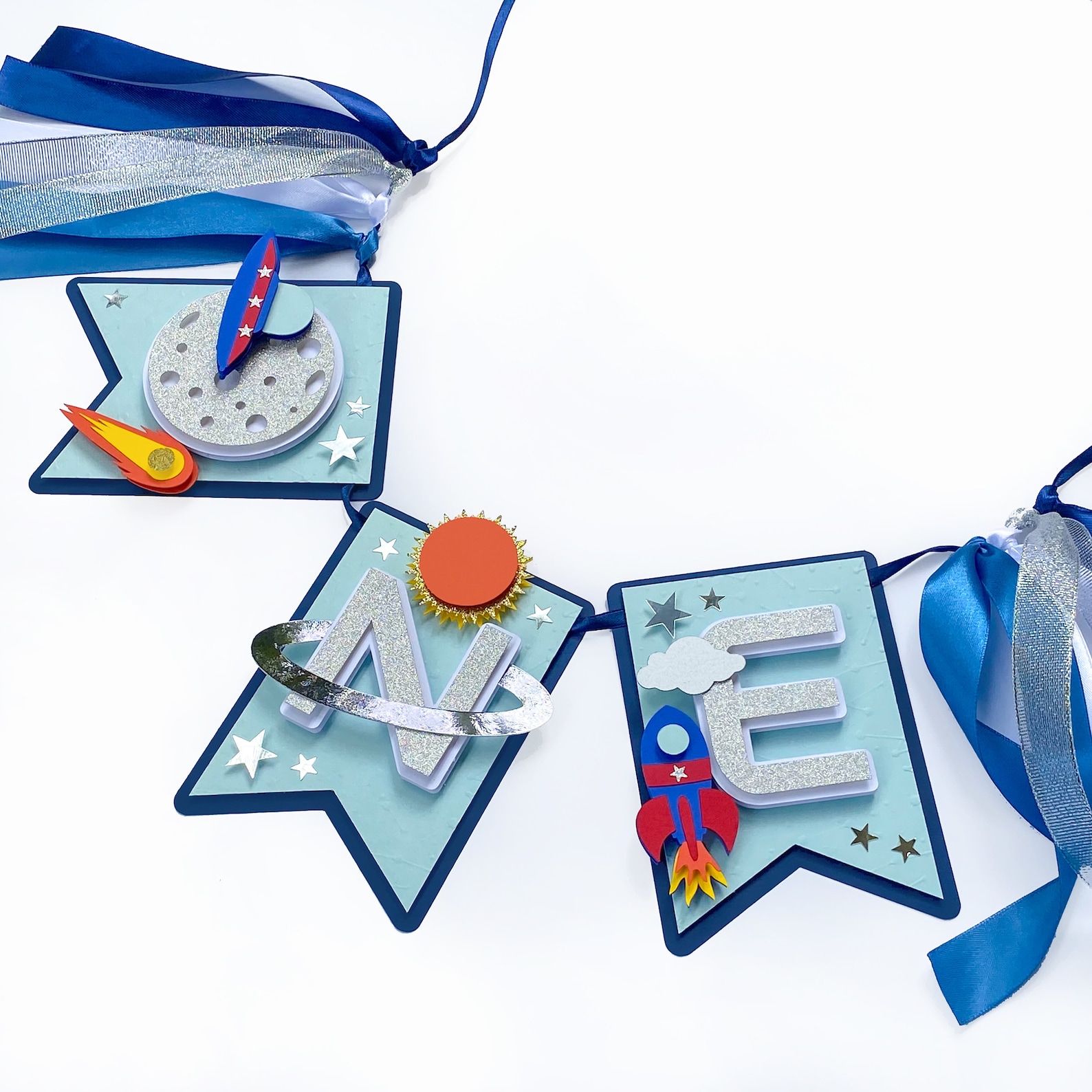 Space Banner Space Birthday Party Astronaut Birthday Decor - Etsy