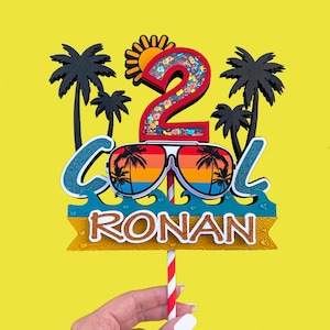 Two Cool Cake Topper, Two Cool Birthday Decor, Birthday Party ...