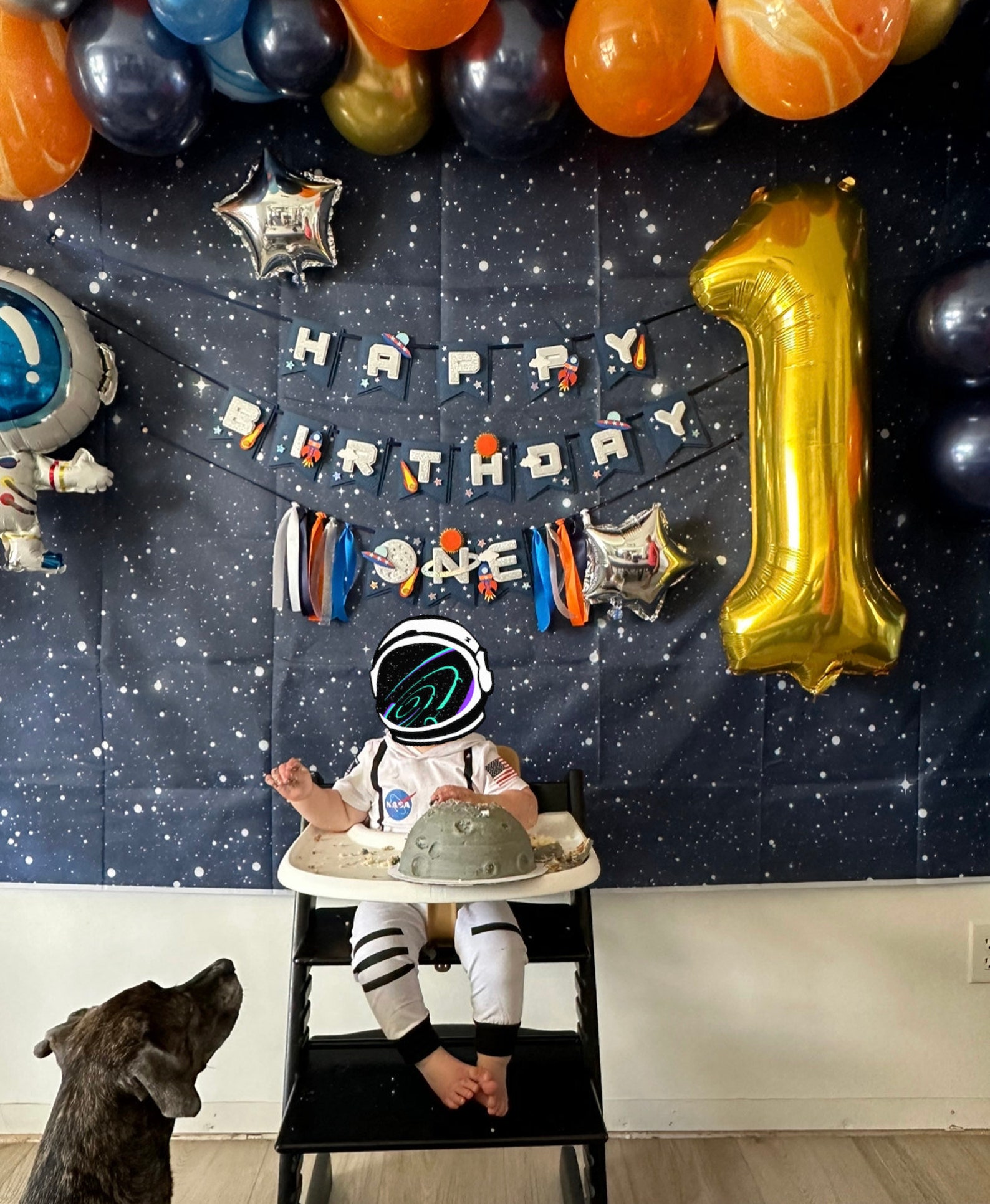 Space Banner, Space Birthday Party, Astronaut Birthday Decor, Galaxy ...