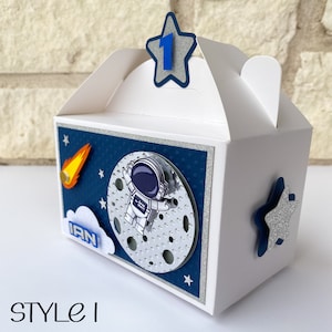 Space Gable Boxes Space Theme Favor Boxes Space Party - Etsy