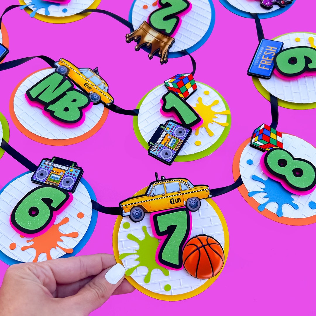 Fresh Prince Milestone Banner, Fresh Prince Monthly Photo Banner, Fresh ...