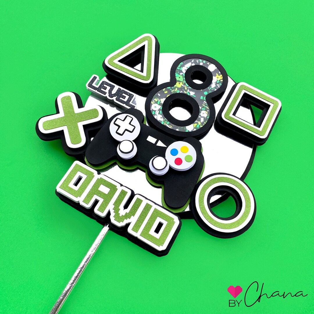 Gamer Cake Topper Gamer Birthday Party Gaming Cake Topper - Etsy