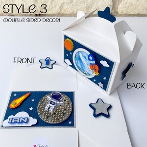 Space Gable Boxes Space Theme Favor Boxes Space Party - Etsy