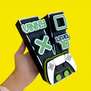 PS5 3D Letters, Gamer Party Decorations, Gamer Room Decor, Gaming Decor ...