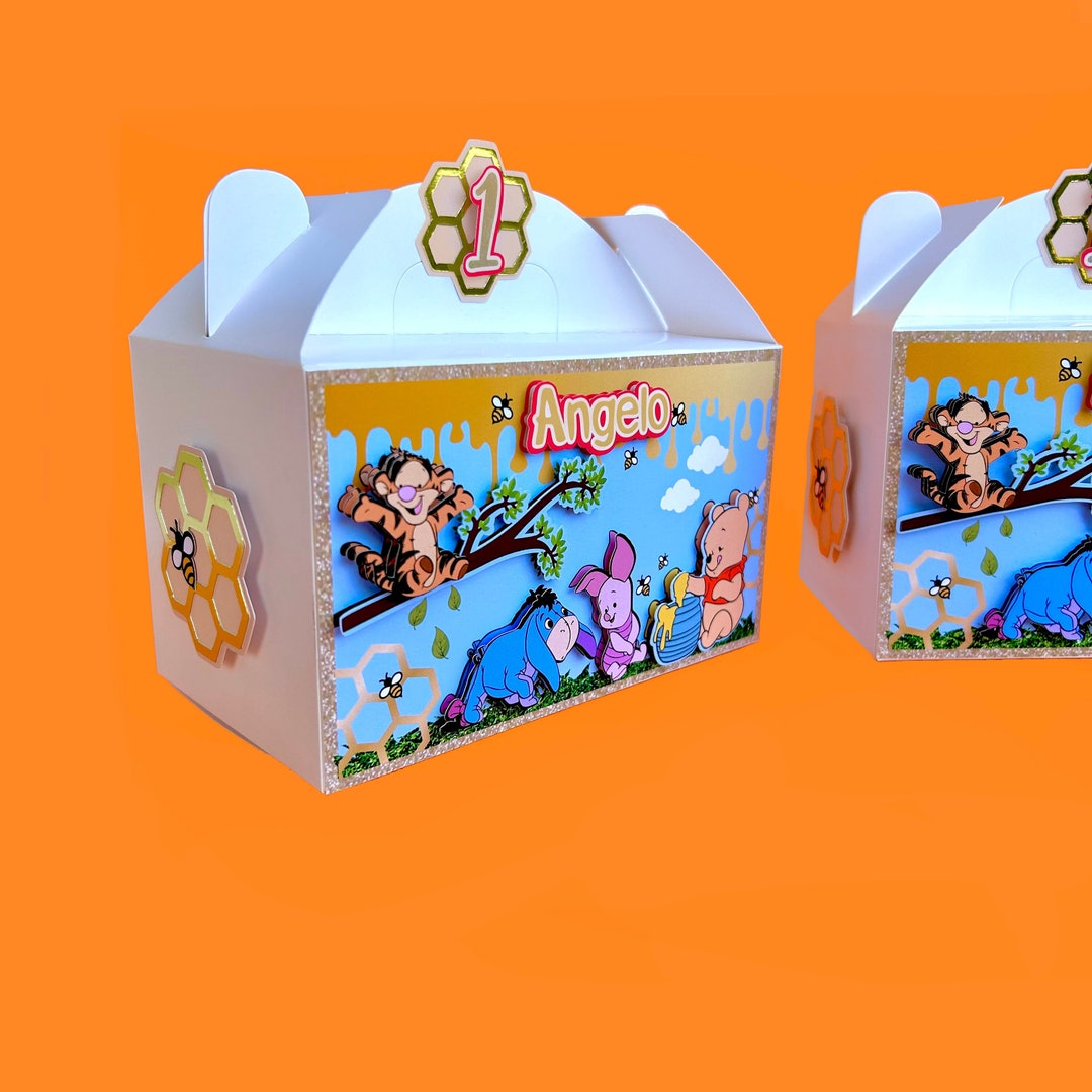 Winnie the Pooh Gable Boxes, Winnie the Pooh Party Favors, Winnie the ...