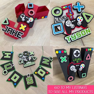 PS5 3D Letters Gamer Party Decorations Gamer Room Decor - Etsy