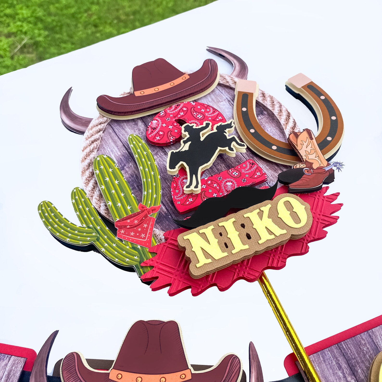 Rodeo Banner, Western Banner, Cowboy Banner, TWO Rodeo Banner, Rodeo ...