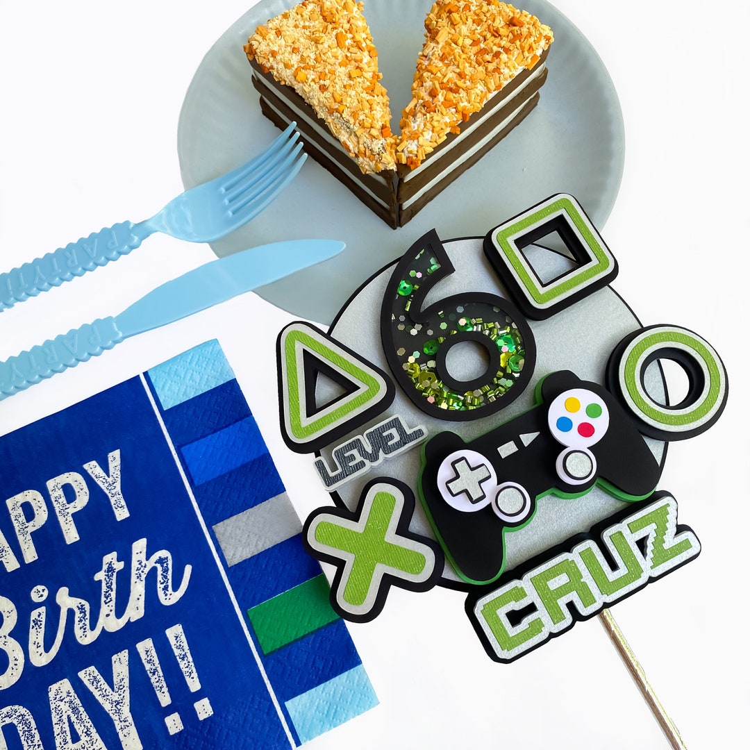 Gamer Cake Topper Gamer Birthday Party Gaming Cake Topper - Etsy
