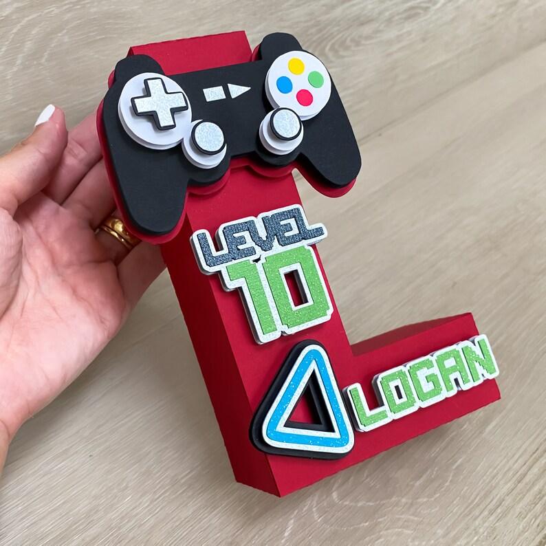 PS5 3D Letters Gamer Party Decorations Gamer Room Decor - Etsy