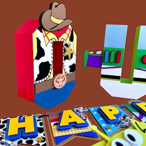 Woody 3D Letters, Toy Story 3D Letters, Toy Story Birthday Party, Toy ...
