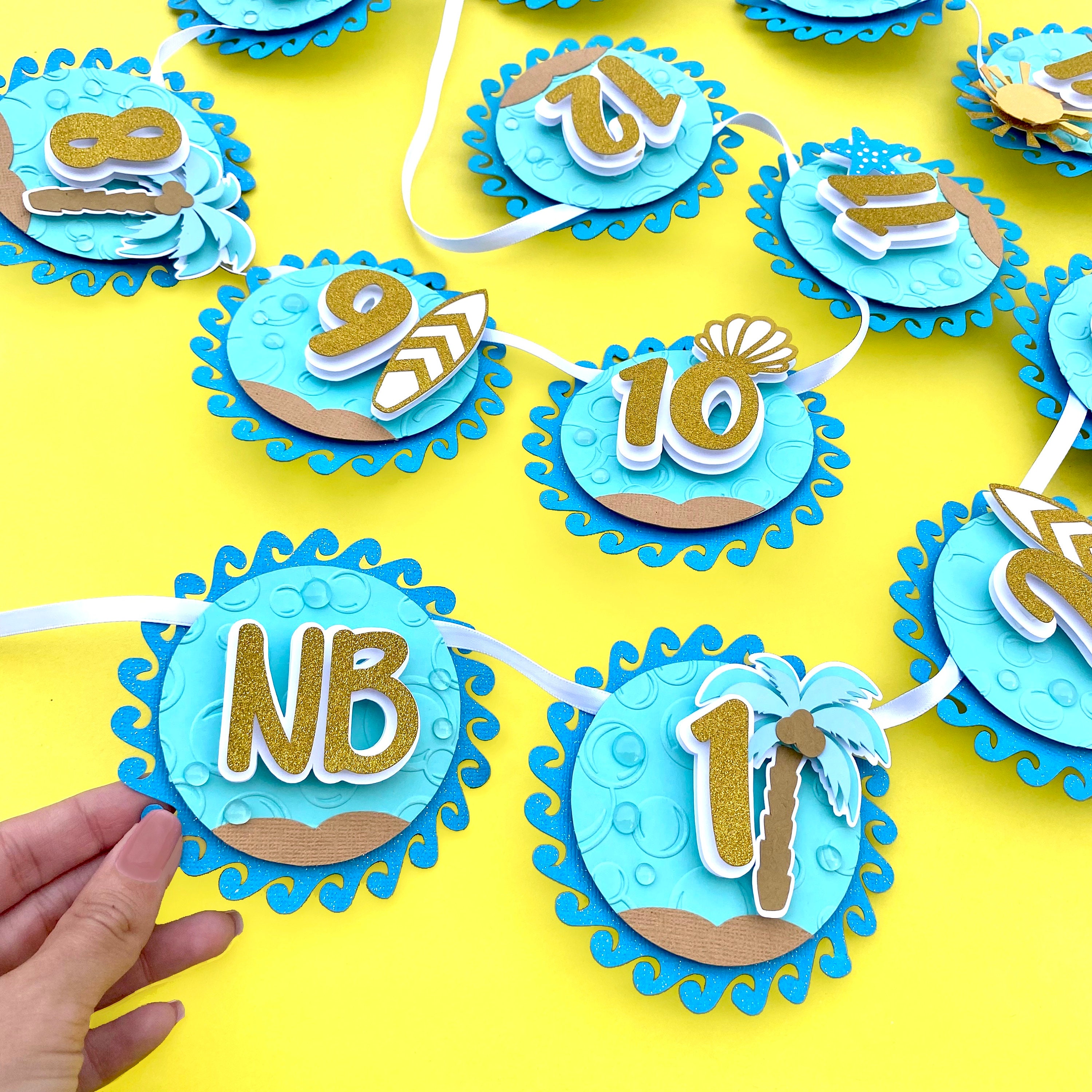 Surf 3D Letters, Surf Birthday Party, Surfs up Birthday Decor, the Big ...