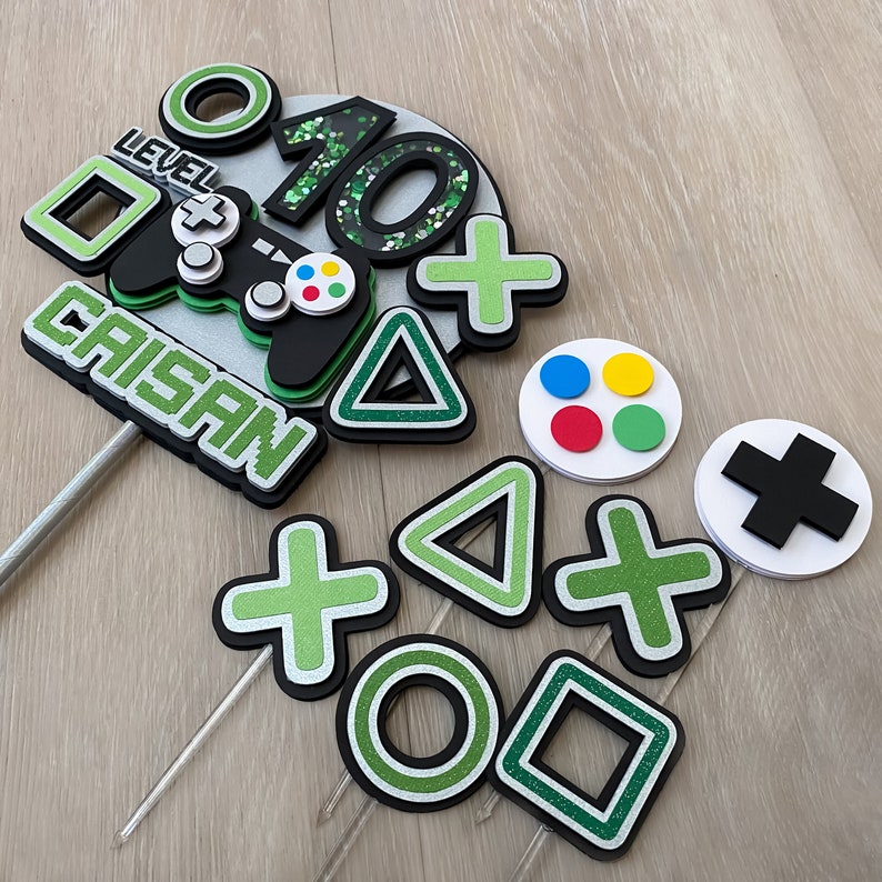 Gamer Cake Topper Gamer Birthday Party Gaming Cake Topper - Etsy