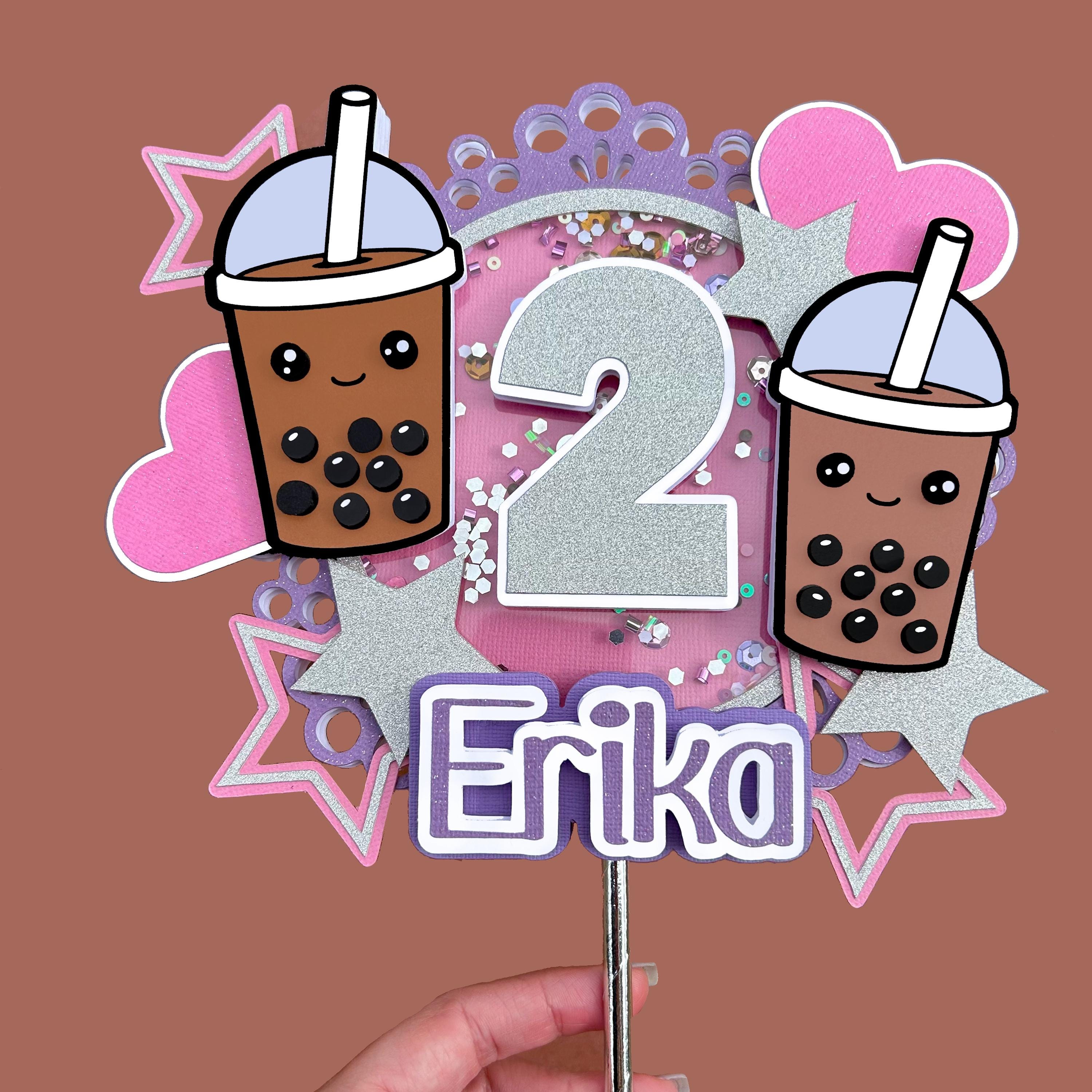 Boba Tea Party, Boba Tea Banner, Bubble Tea Birthday Banner, Bubble Tea ...