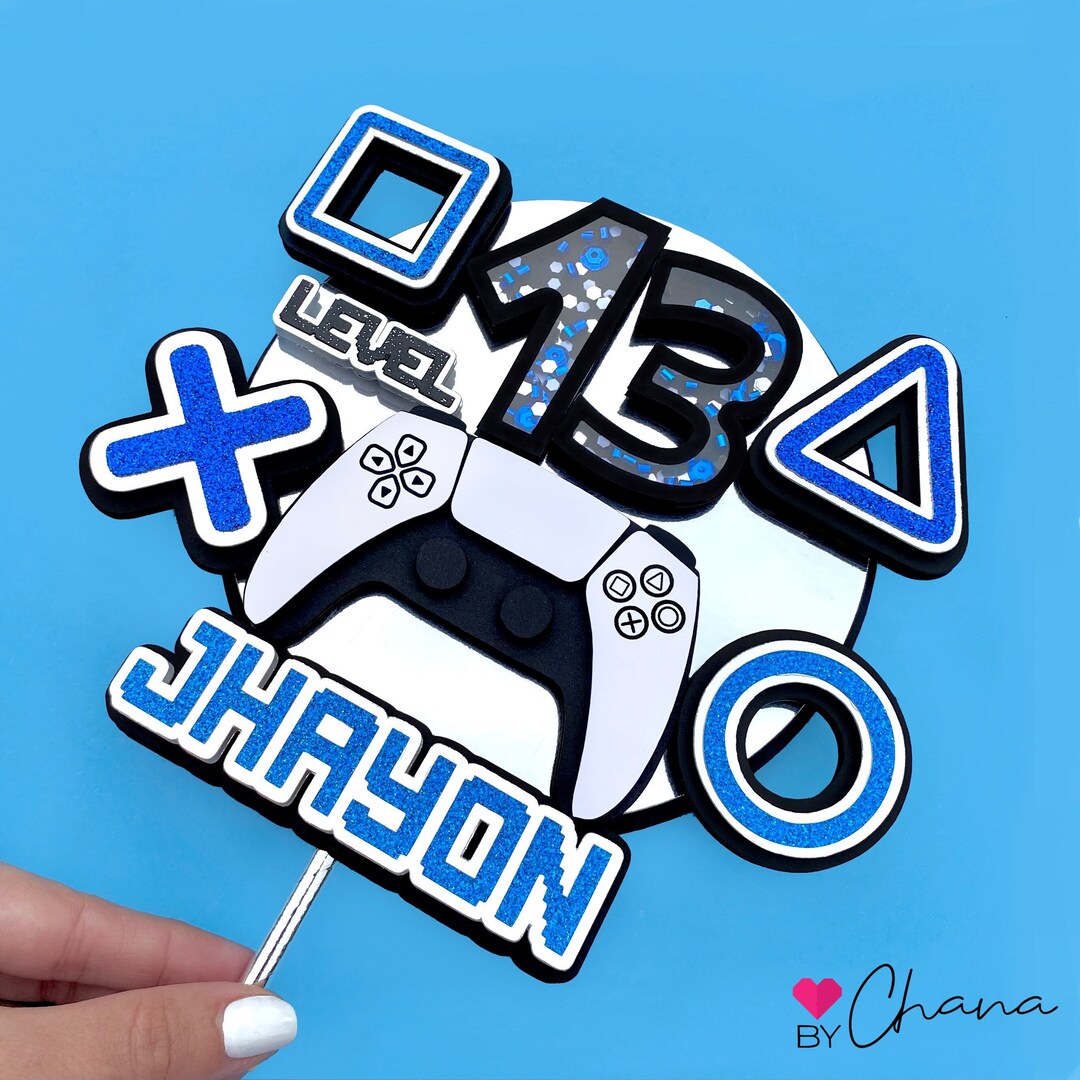 PS5 Cake Topper Gamer Birthday Party Gaming Cake Topper - Etsy