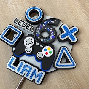Gamer Cake Topper, Gamer Birthday Party, Gaming Cake Topper Birthday ...