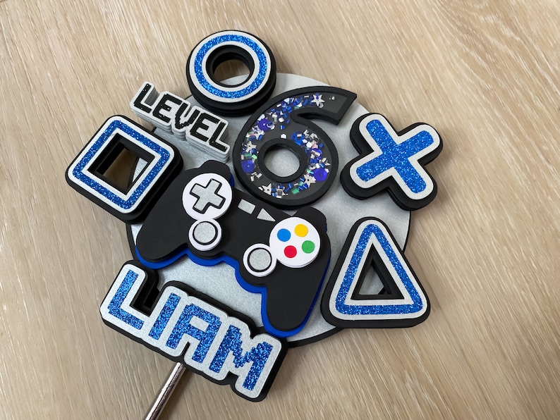 Gamer Cake Topper Gamer Birthday Party Gaming Cake Topper | Etsy