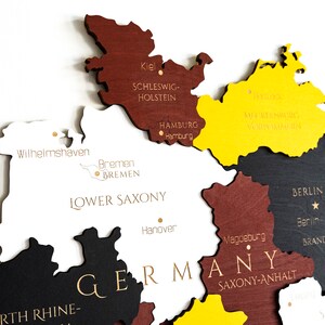 Map of Germany 3D, Laser Cut File, SVG, EPS, Dxf, Cdr, Pdf ...