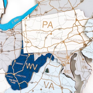 Map of USA With National Parks Cities and Roads, Laser Cut File, SVG ...