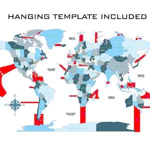 Map of the World 3D, Laser Cut File, SVG, EPS, DXF, Cdr, Pdf ...