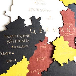 Map of Germany 3D, Laser Cut File, SVG, EPS, Dxf, Cdr, Pdf ...