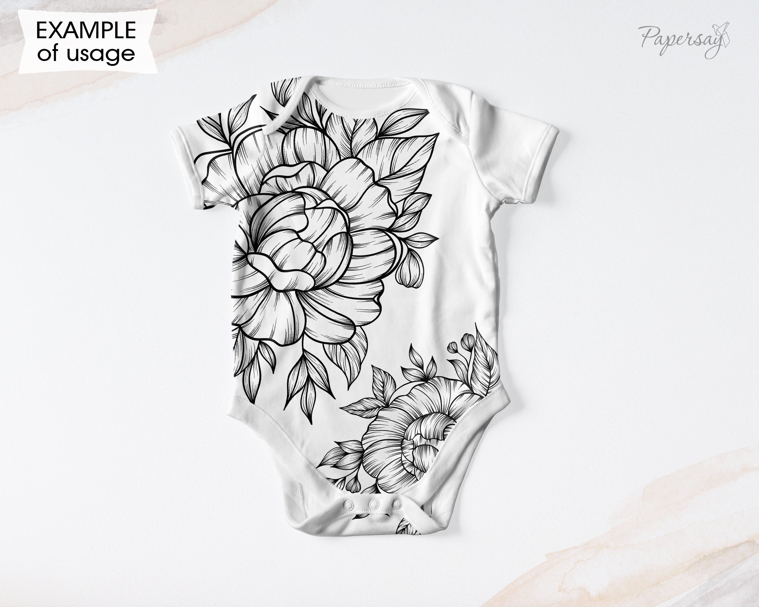 Peony Vector Set SVG EPS CDR Dxf Png Flowers Clip Art - Etsy Canada