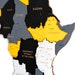 Map of Africa 3D, Laser Cut File, SVG, EPS, Dxf, Cdr, Pdf, Multilayered ...