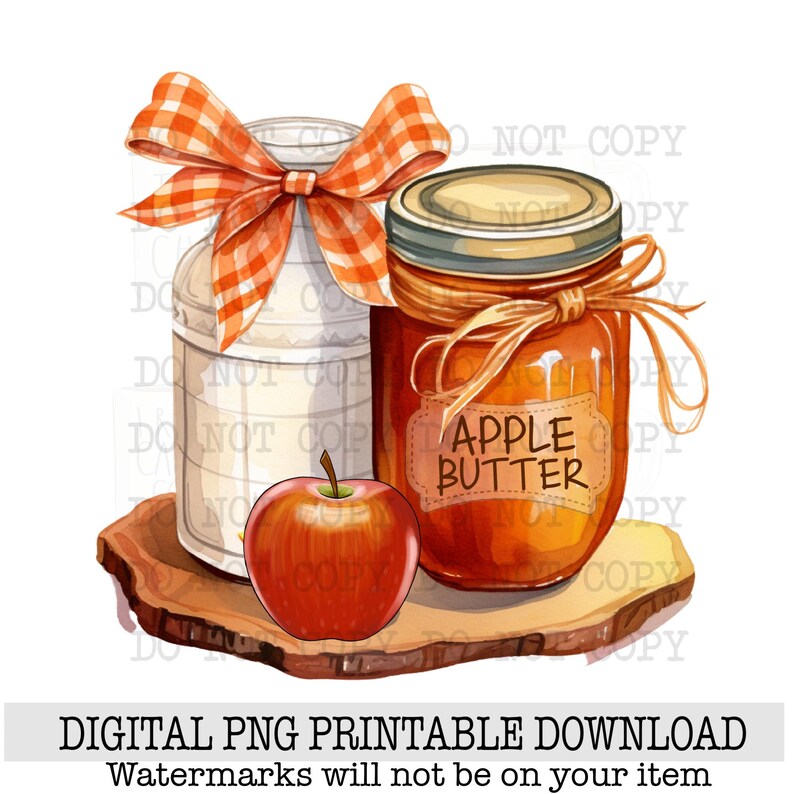 Apple Butter Clipart, Apple Butter Png, Digital Download, Apple Butter ...